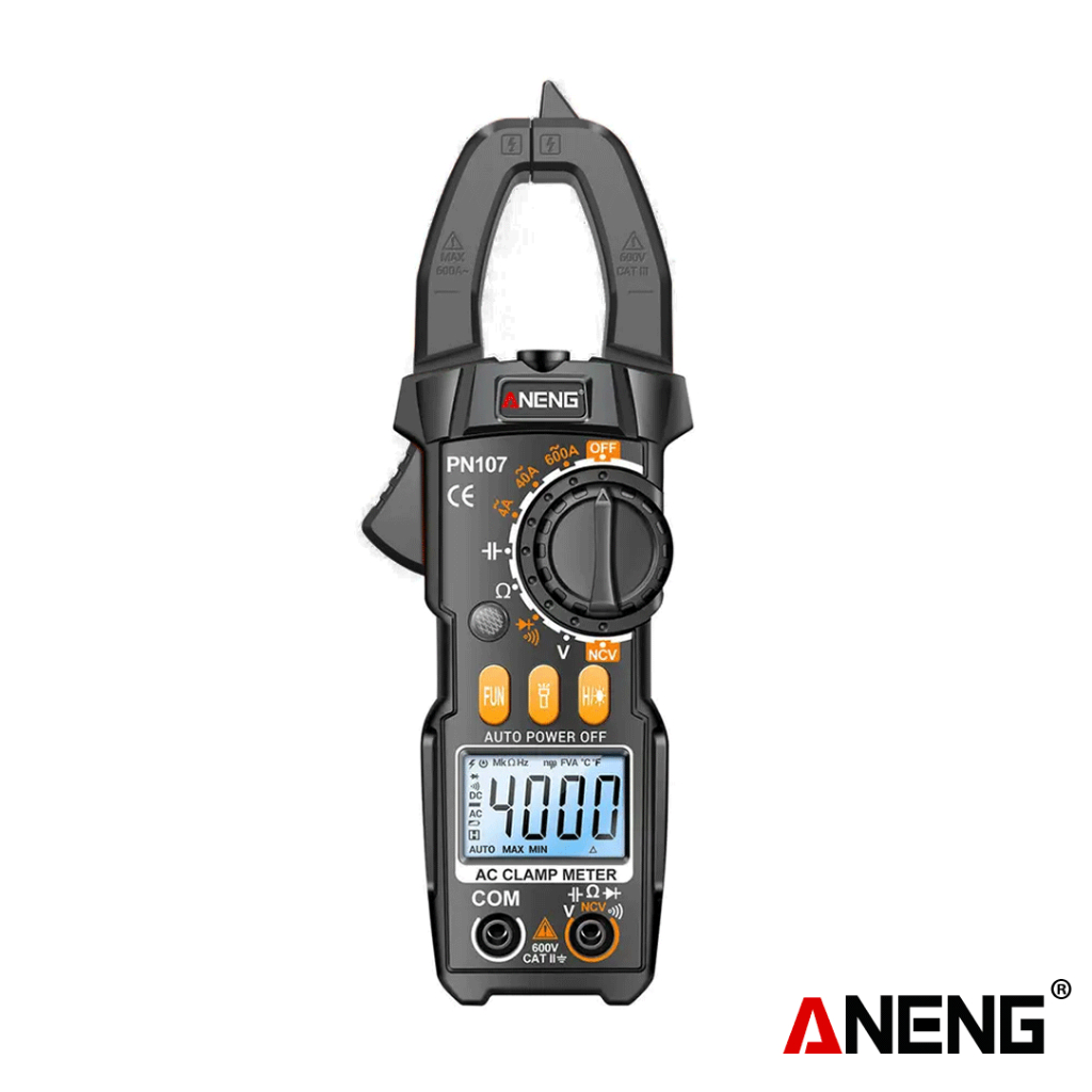 Jual Aneng PN107 Digital Clamp Meter 600V AC/DC Volt Multitester NCV ...