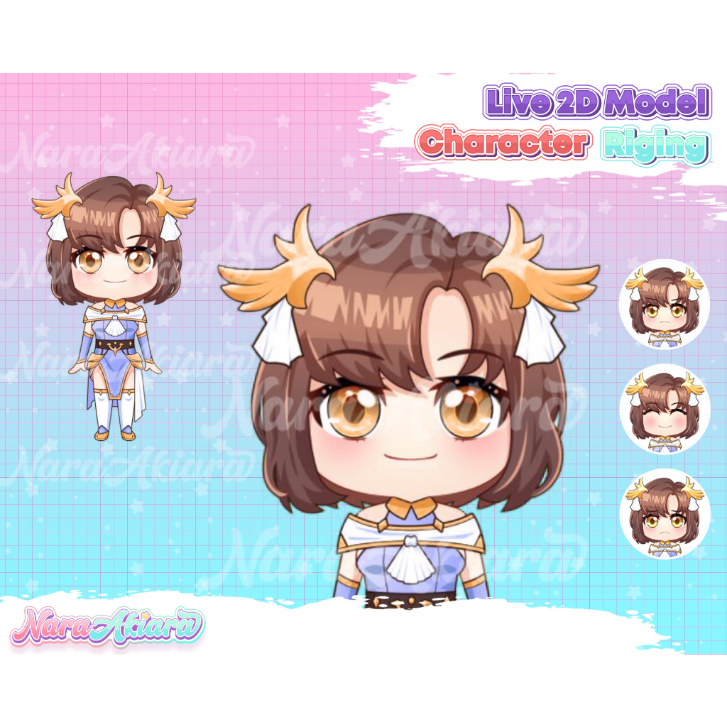 Jual Unik dan Menggemaskan Karakter VTuber Chibi Siap Pakai, Komisi ...