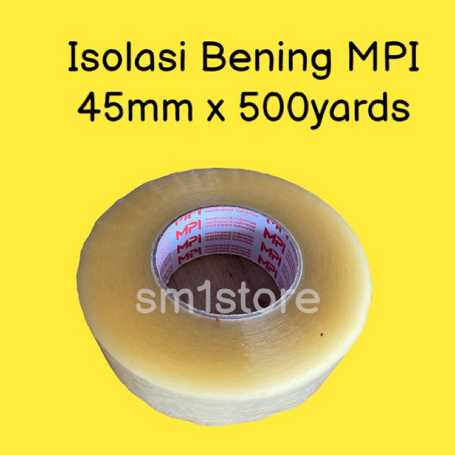 Jual Lakban Isolasi Bening MPI Jumbo 45mm 500 yard Masterpack Indonesia ...