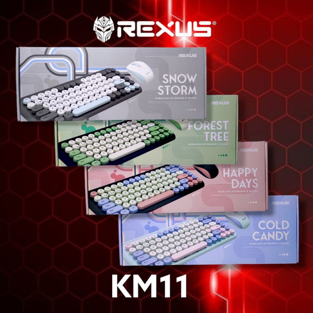 Jual Keyboard Mouse Wireless Rexus KM11 - WIreless Bluetooth Keyboard ...