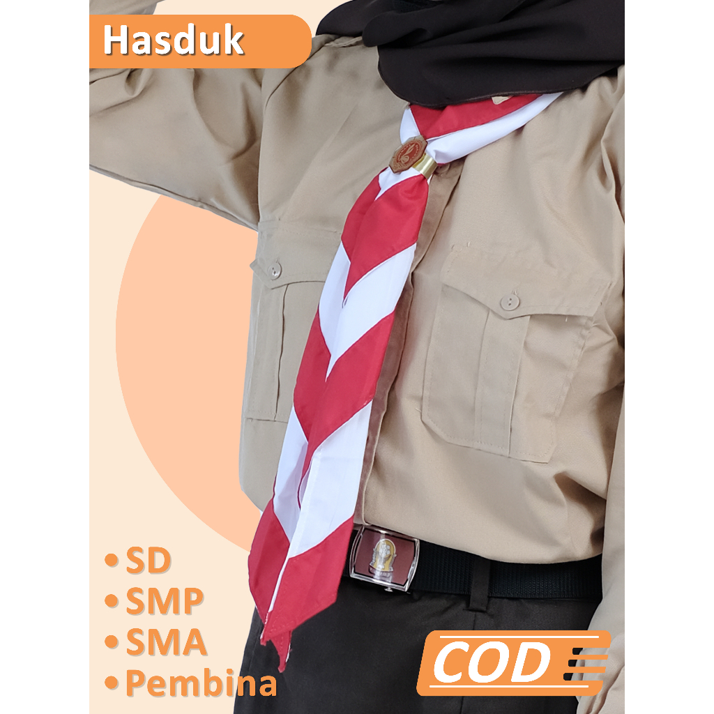Jual Hasduk Pramuka Kain Katun Merah Putih | Shopee Indonesia