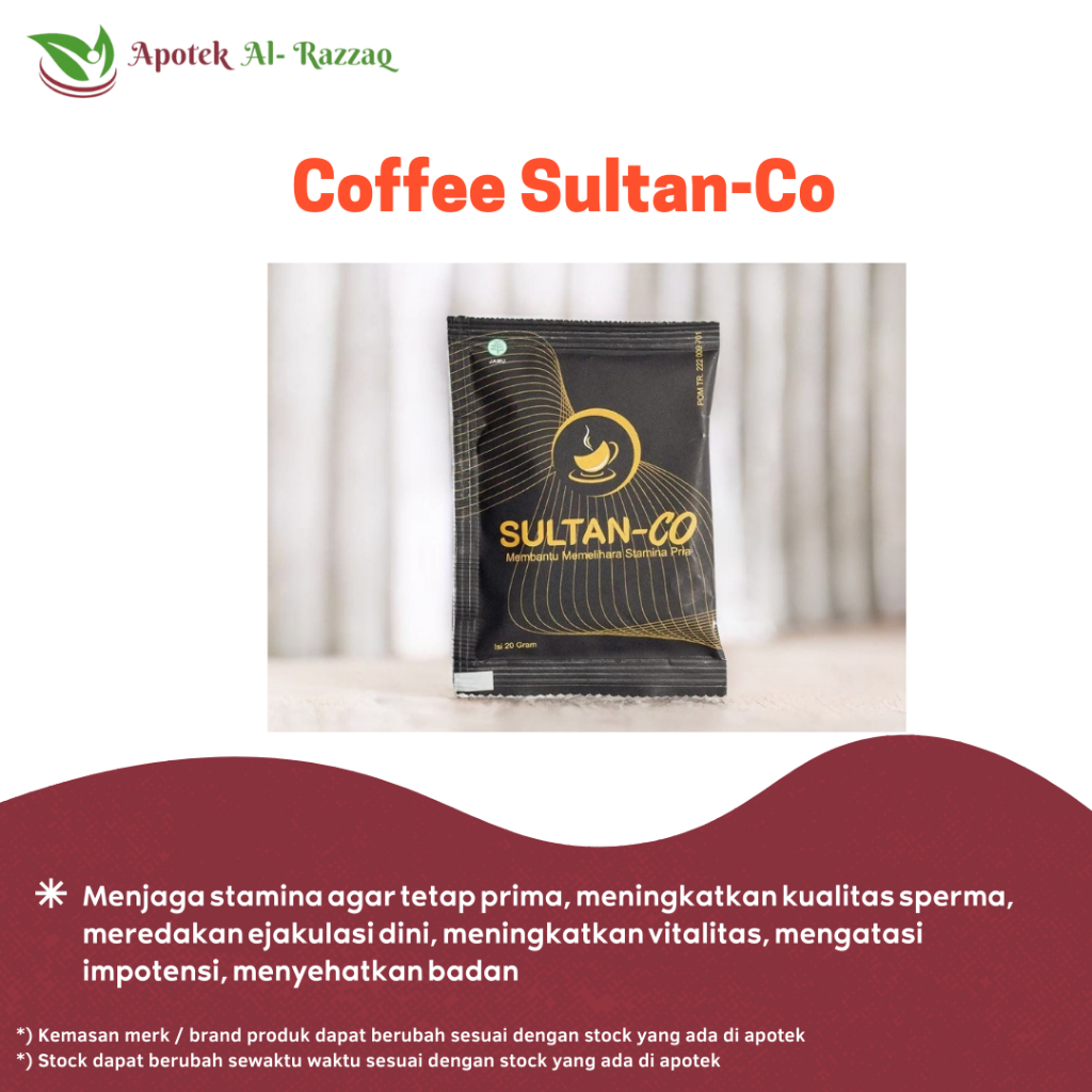Jual Coffe Sultan-Co Sachet 20 gram - Stamina Pria | Shopee Indonesia