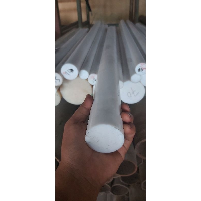 Jual As Teflon Rod Diameter 50mm Panjang 10cm PTFE Batangan | Shopee Indonesia