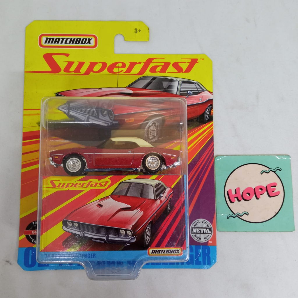 Jual Matchbox Superfast 74 Dodge Challenger Diecast Original Mattel ...