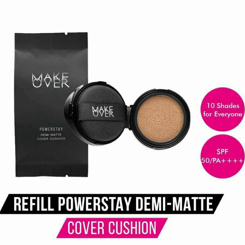 Jual MAKE OVER DEMI-MATTE COVER CUSHION REFILL 100% ORIGINAL | Shopee ...