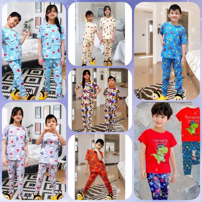 Jual MALVIN SETELAN / SETELAN BAJU ANAK COWOK CEWEK / BAJU TIDUR ANAK CEWEK COWOK UNISEX CELANA ...