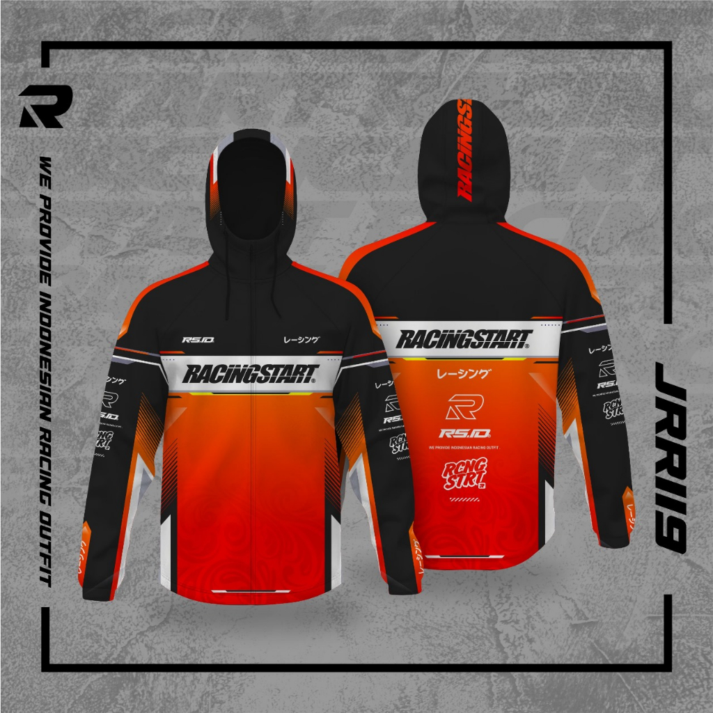 Jual JAKET RUNNING RACINGSTART JRR 119 DIGITAL PRINT PARASUT RACING START | Shopee Indonesia