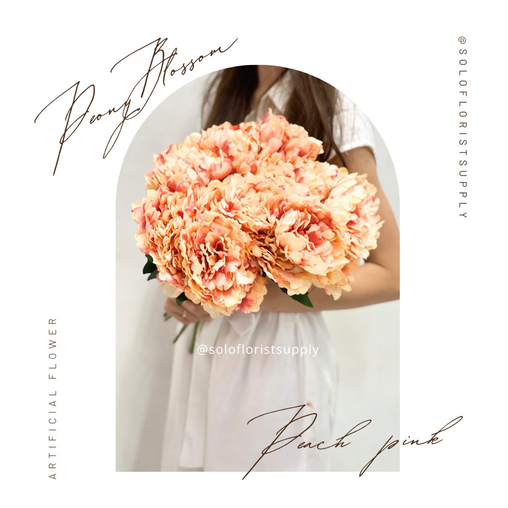 Jual PEONY BLOSSOM X5 Artificial Flower buket Home Wedding Table ...