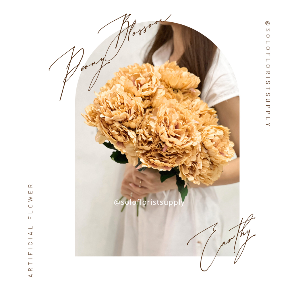 Jual PEONY BLOSSOM X5 Artificial Flower buket Home Wedding Table ...