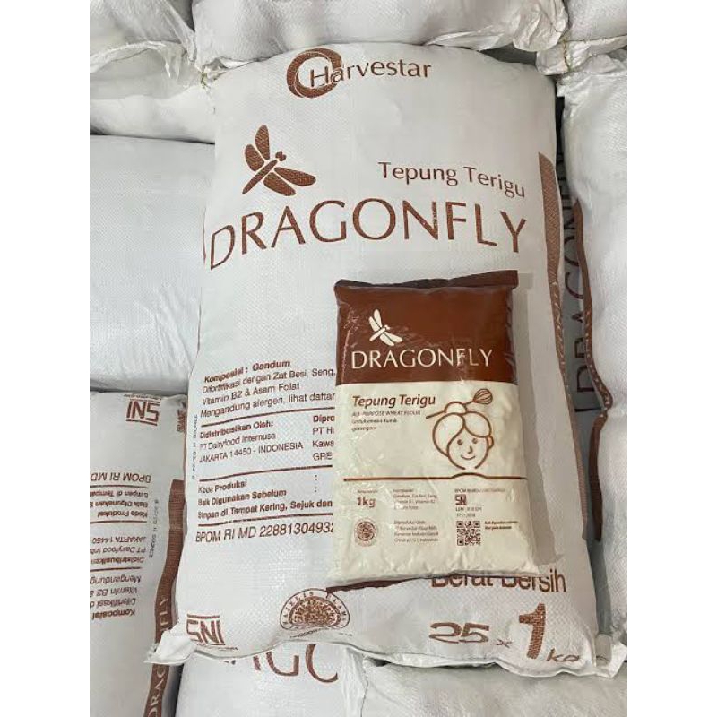 Jual Tepung Terigu Dragonfly Kemasan 1kg | Shopee Indonesia