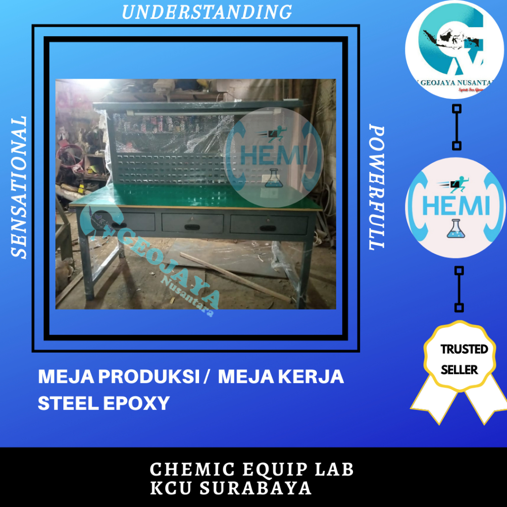 Jual MEJA PRODUKSI / MEJA WORKSHOP / MEJA TEKNISI / MEJA KERJA STEEL ...