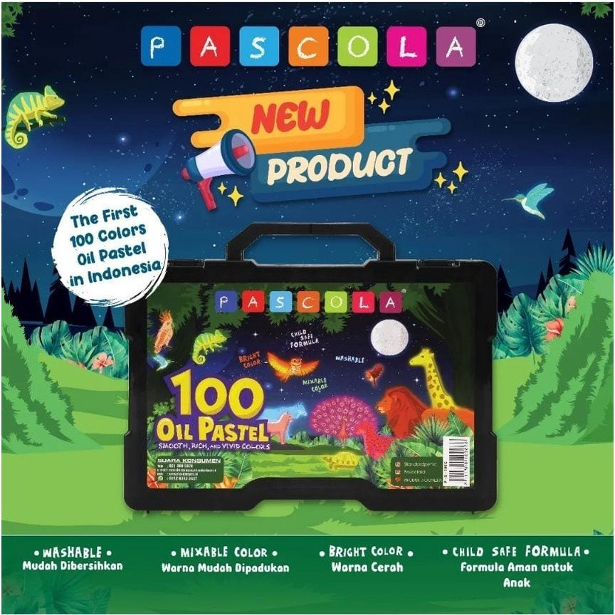 Jual Standard Pascola Oil Pastel 100 / Set ( Crayon / Pewarna ...