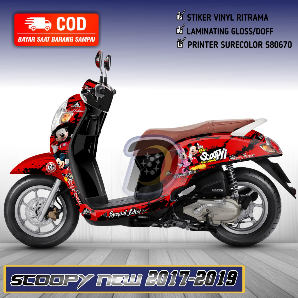 Jual Decal Scoopy New 2017 2019 Striping Motor Scoopy New Stiker Honda ...