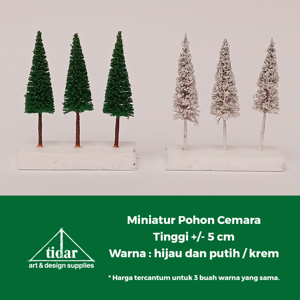 Jual MH - Miniatur Pohon Cemara Tinggi 5 cm - Maket Tanaman Pinus ...