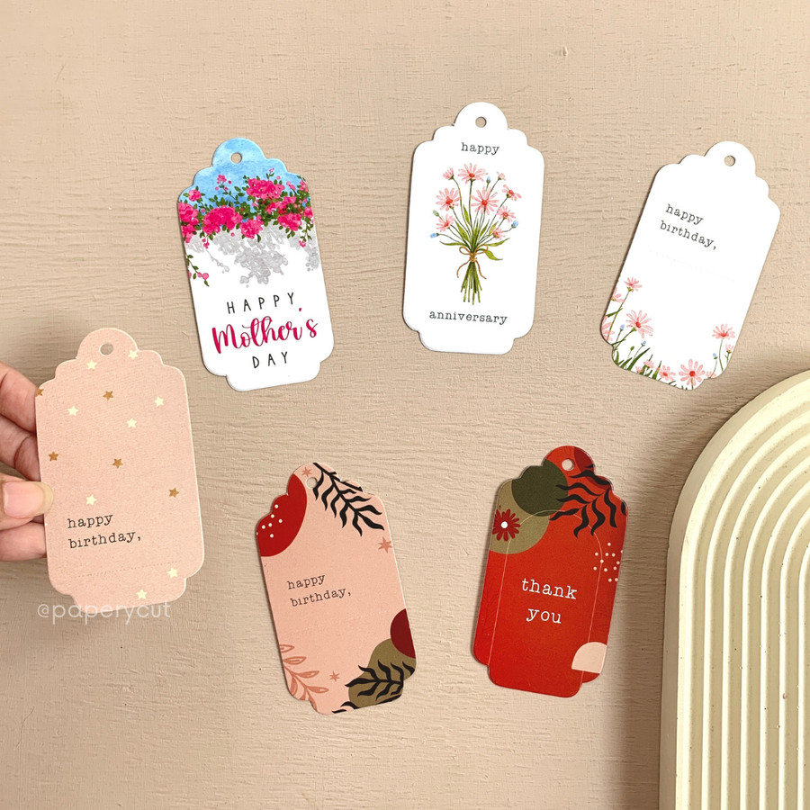 Jual Hang Tag / Kartu Ucapan / Greeting Card Gift Thank You For You ...