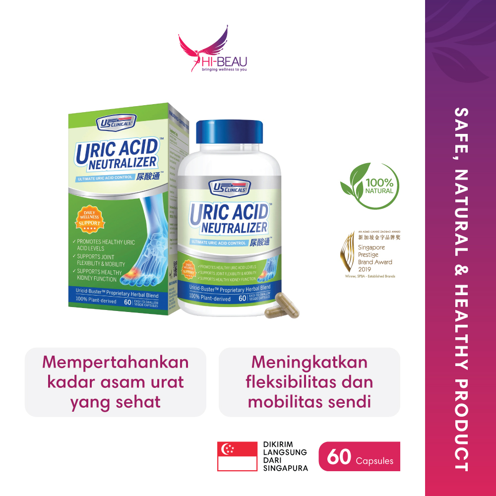 Jual US Clinicals Uric Acid Neutralizer 60s-Obat Herbal Asam Urat ...