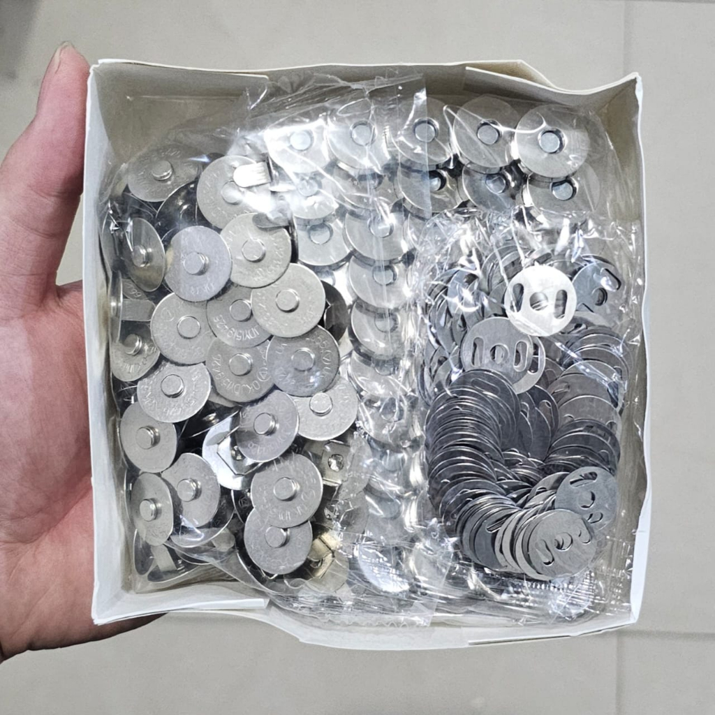 Jual Kancing Magnet Tas 18mm/1,8cm @100 pcs | Shopee Indonesia