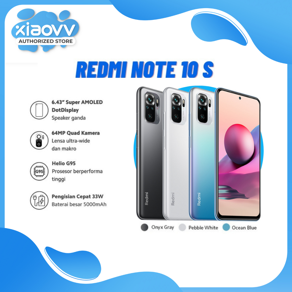 Jual Xiaomi Redmi Note 10s NFC Ram 6/128Gb - 100% Original New Segel ...