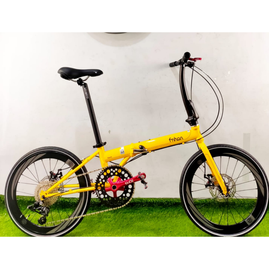 Jual FNHON STORM 20 451 INCH DISCBRAKE LAMPO FOLDING BIKE FULLBIKE ...