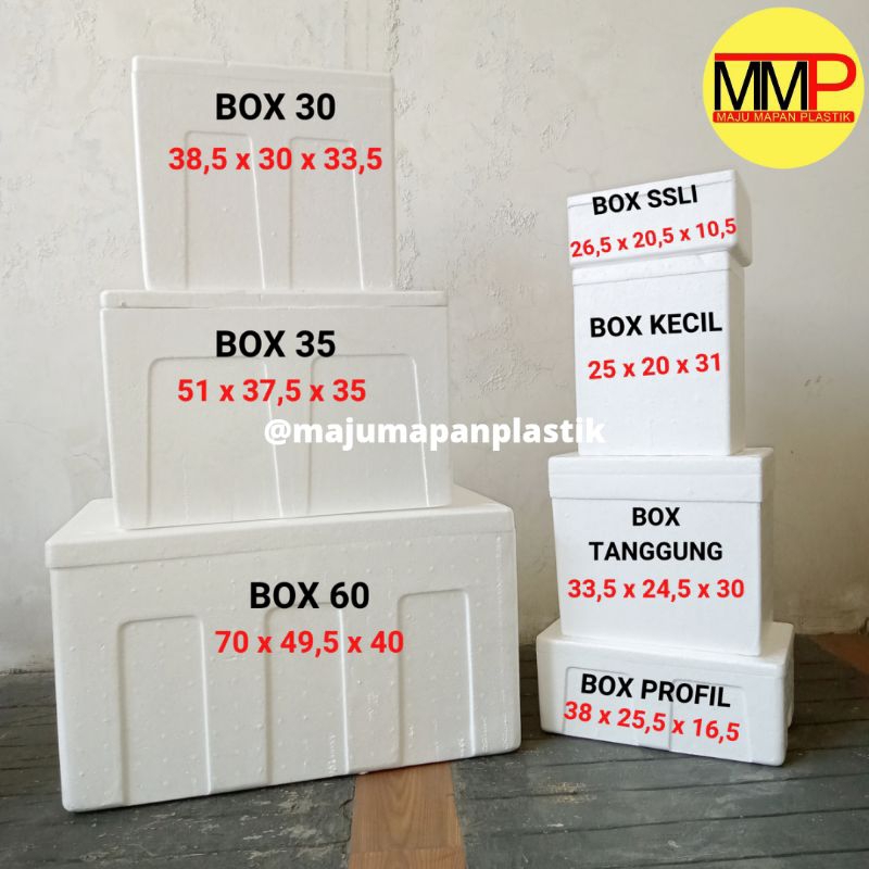Jual Box Sterofoam Kotak Foam Cool Box / Box Makanan Frozen Box Es ...