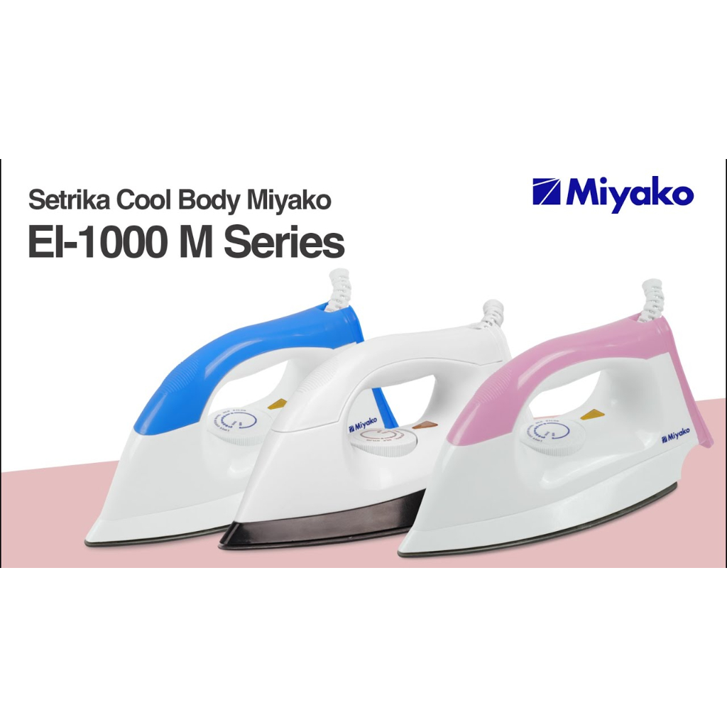 Jual Miyako Setrika SETERIKA IRON EI 1008 M - Ungu / EL 1000 M -BIRU ...