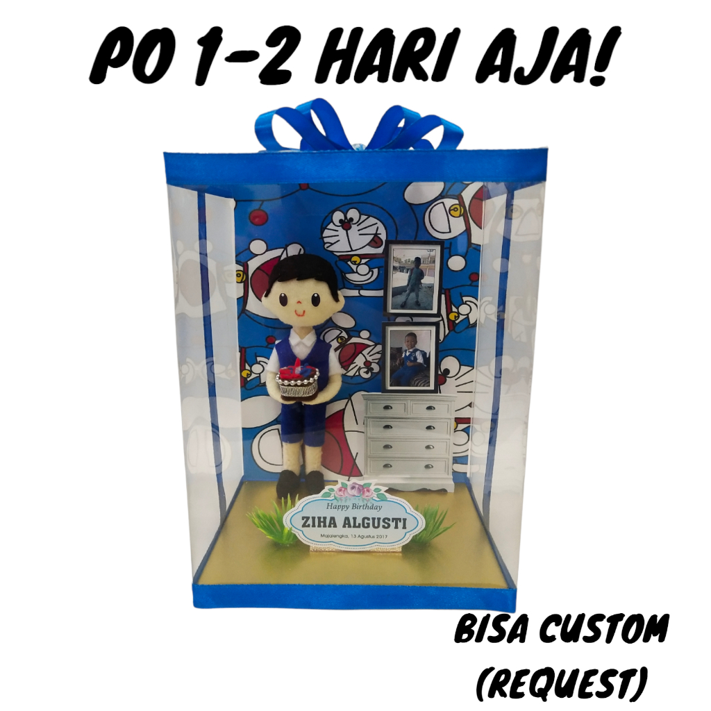 Jual Custom Boneka Ultah Kemasan Box Mika Sedang | Shopee Indonesia