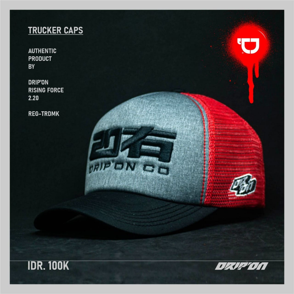 Jual DRIP'ON TOPI TRUCKER HAT CAPS TOPI PRIA JARING | Shopee Indonesia