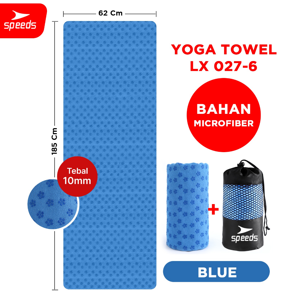 Jual SPEEDS Matras Yoga Mat TPE Tebal Original Aerobic 6mm Anti Air ...