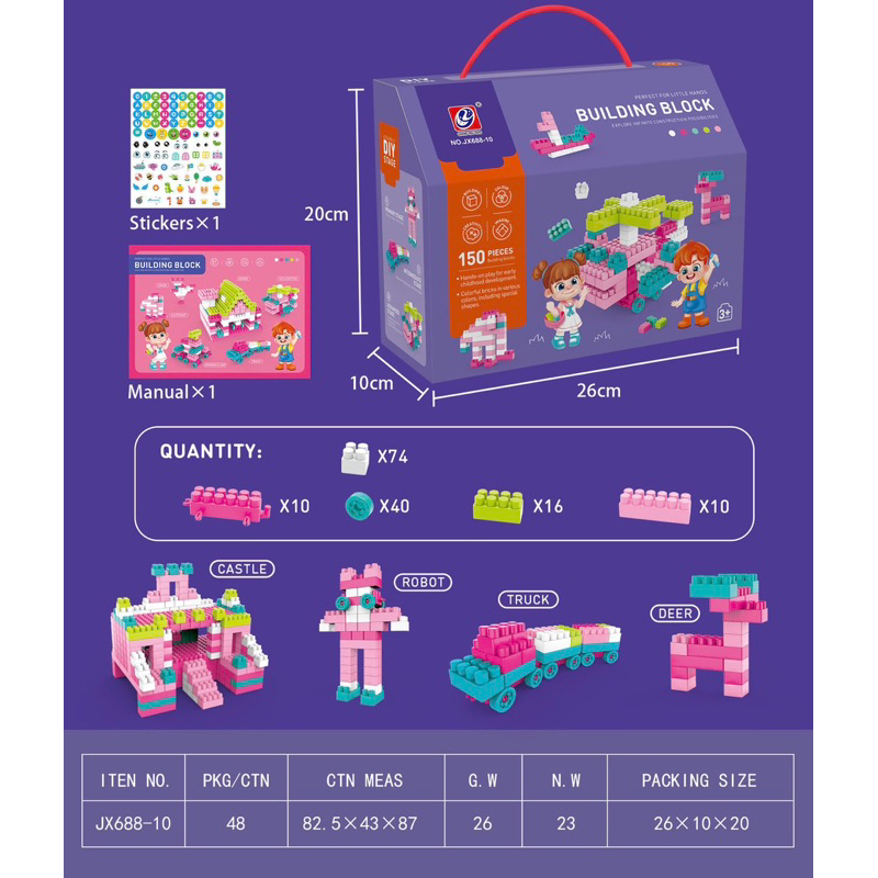 Jual Mainan Building Block Construction Terbaru Set Isi 80 pcs Mainan ...