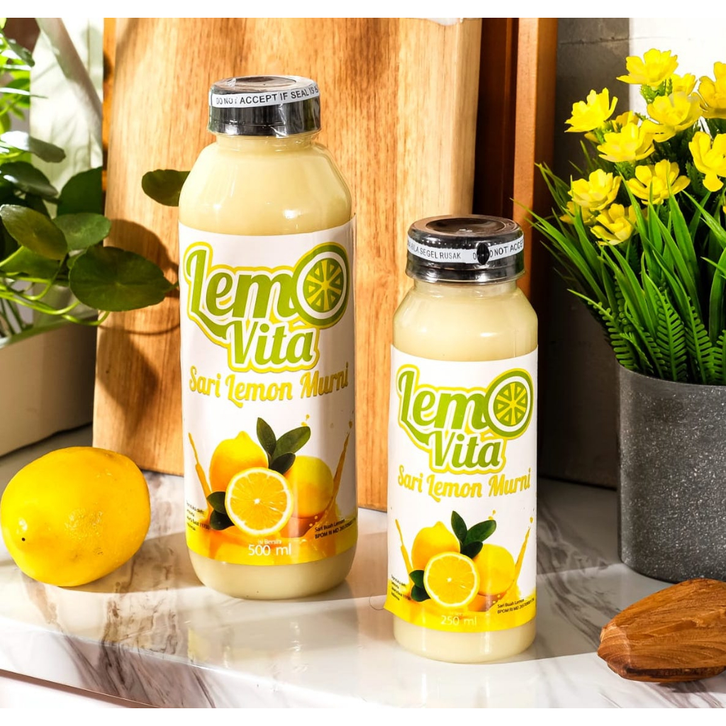 Jual BPOM 500ml Lemovita Fresh Sari Lemon Jus Lemon Murni 100% Jus ...