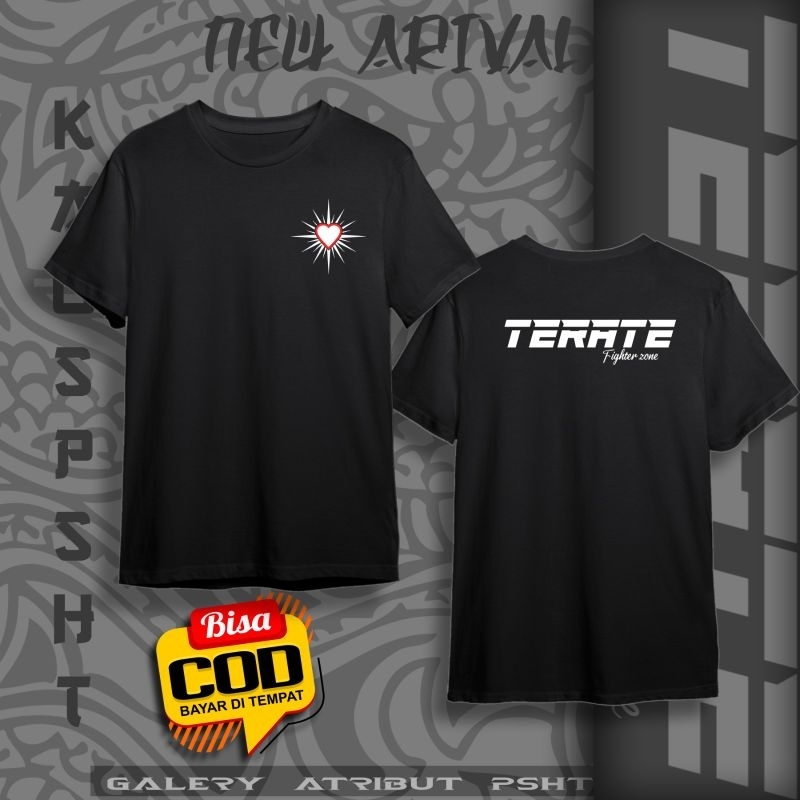 Jual KAOS PSHT TERATE FIGHTER ZONE DESAIN TERBARU SIMPEL BAHAN COMBED ...