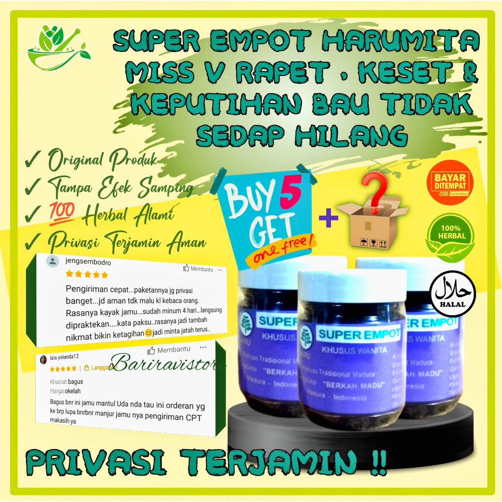 Jual Pil Jamu Empot Mpot Ayam Super Harumita Khas Madura Asli Original ...