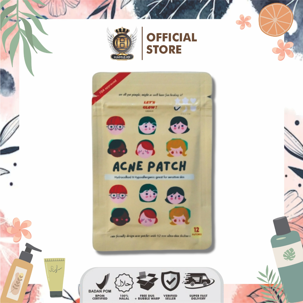 Jual Lets Glow Beaute Hydrocolloid Acne Pimple Patch Collorful - Acne ...