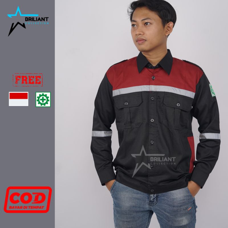 Jual kemeja Wearpack Safety Baju Kerja Pabrik Pdh Pdl Seragam Kerja ...