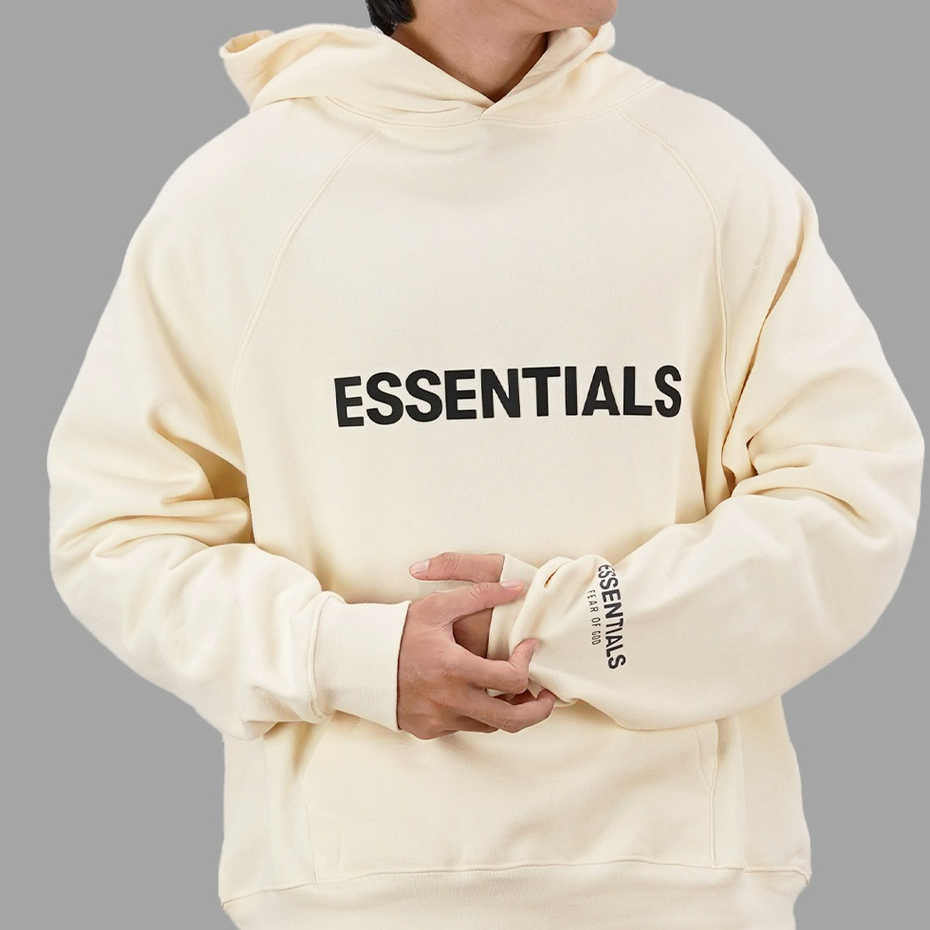 Jual Essentials FOG 3D Silicon Applique Hoodie Cream | Shopee Indonesia
