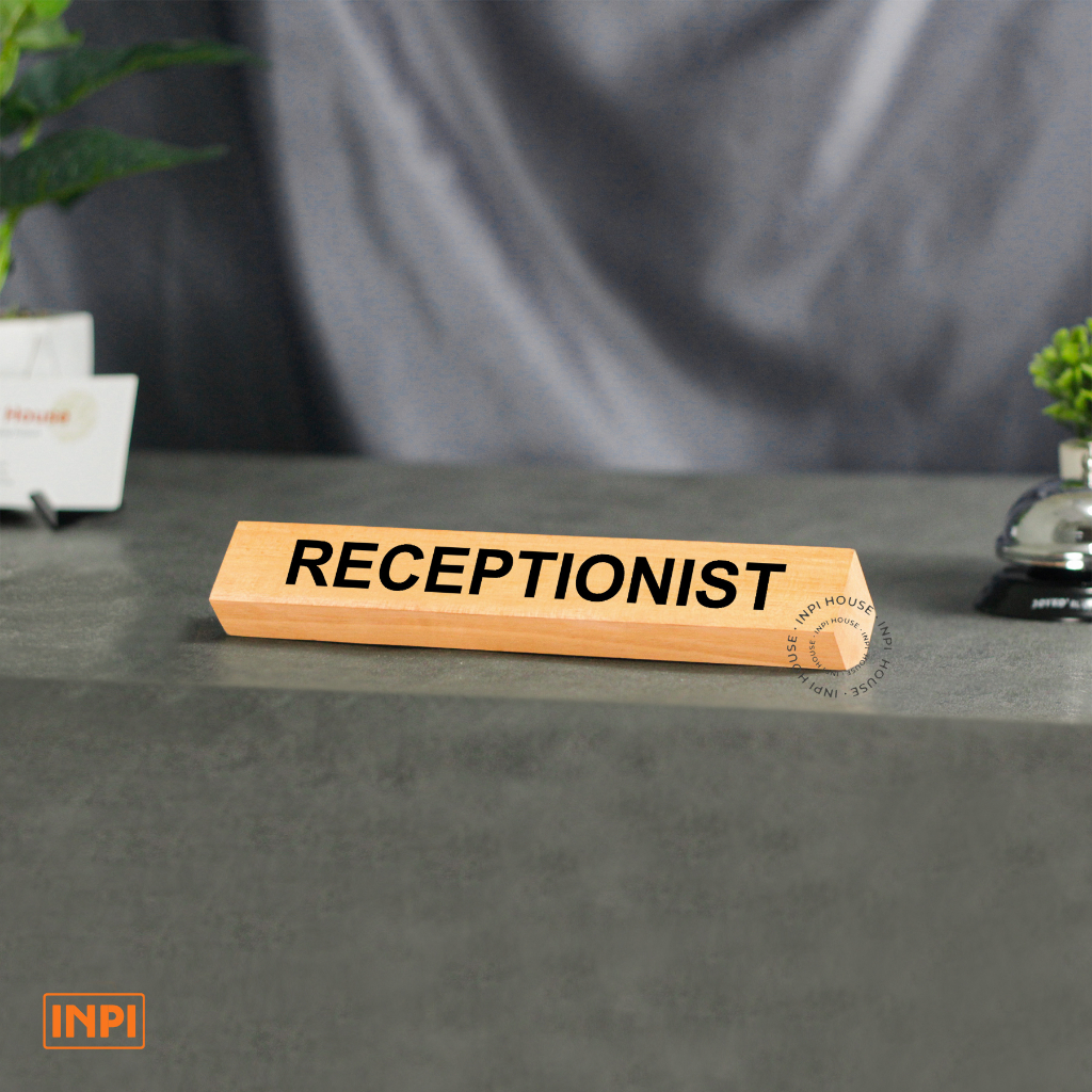 Jual receptionist signage - receptionist - desk sign system ...