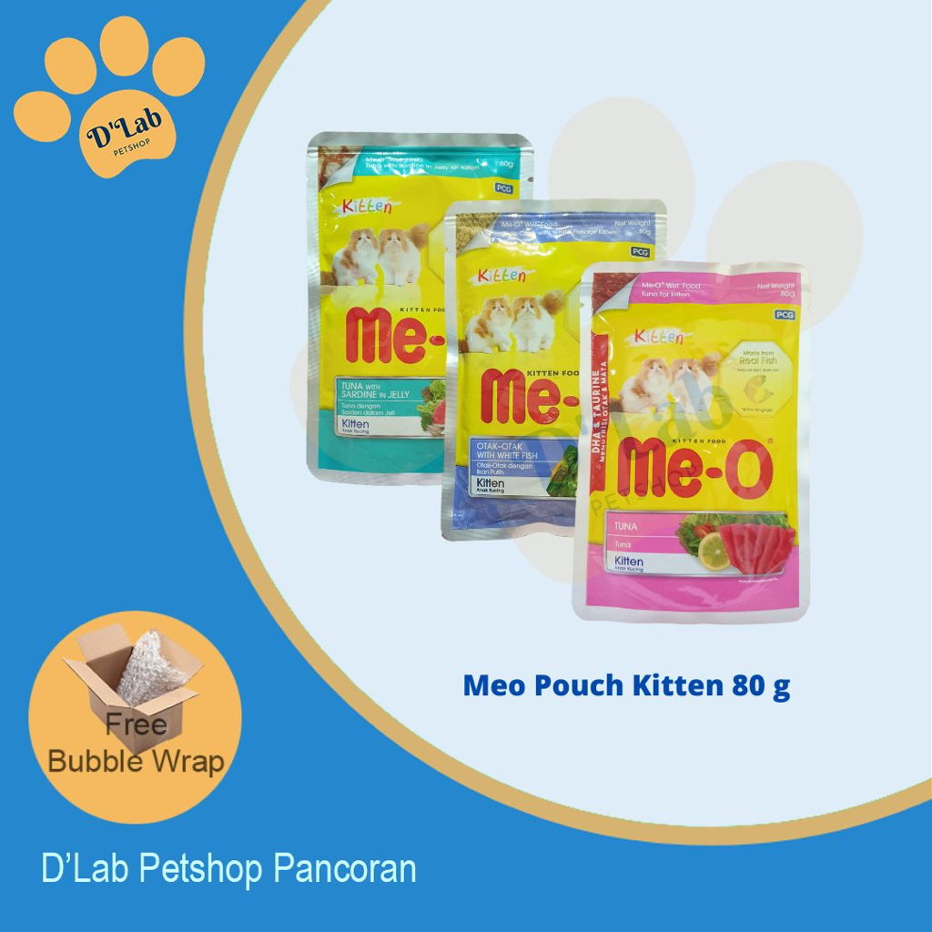 Jual MEO POUCH 80g KITTEN - Makanan basah anak kucing 80 g | Shopee ...