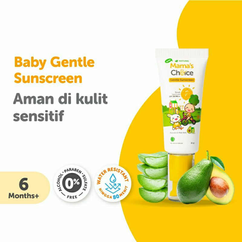 Jual Sunscreen Bayi SPF 30++ - Baby Gentle Sunscreen Mama's Choice ...