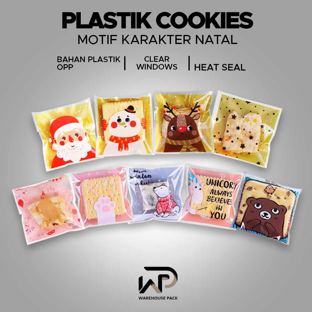 Jual ( 100 PCS ) Plastik Cookies Karakter 7 x 7 | Kantong Plastik Motif ...