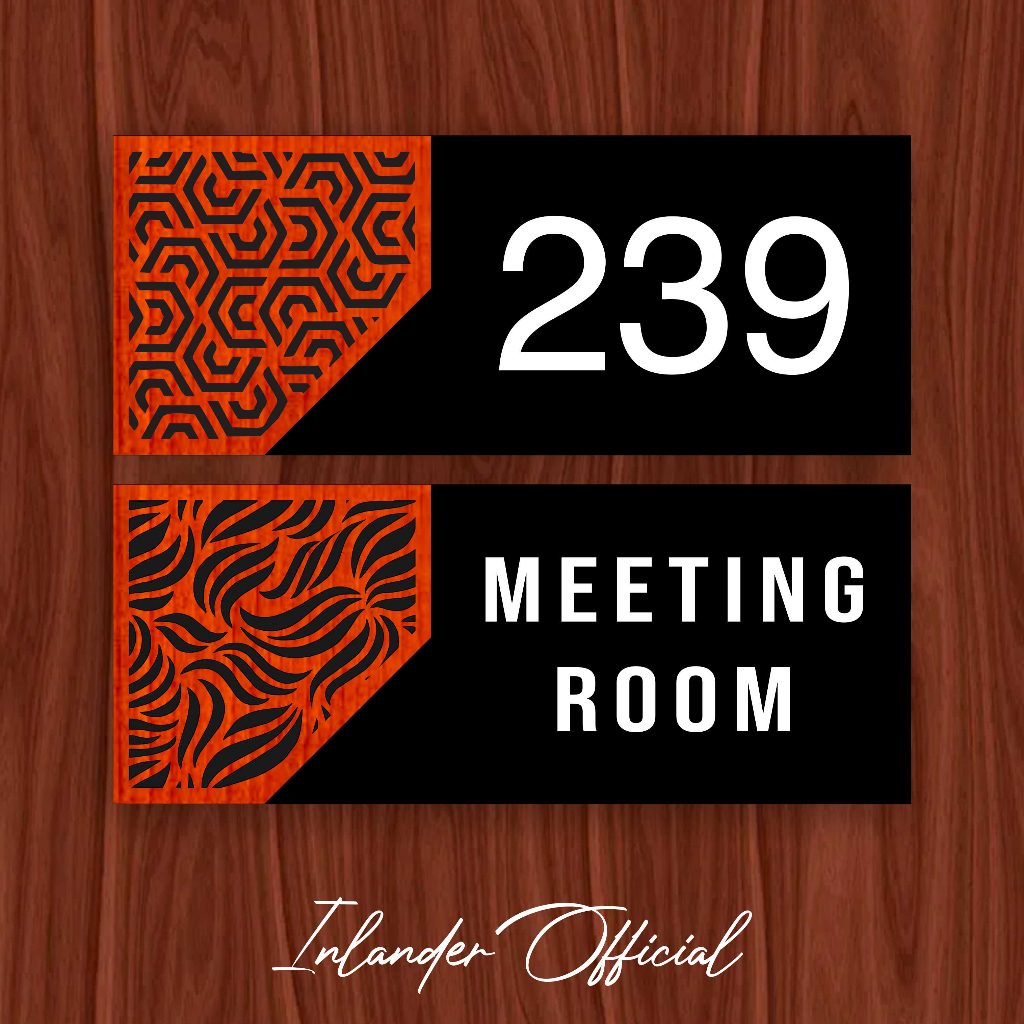 Jual PREMIUM SIGN nomor nomer nama ruangan kantor kamar hotel kos ...