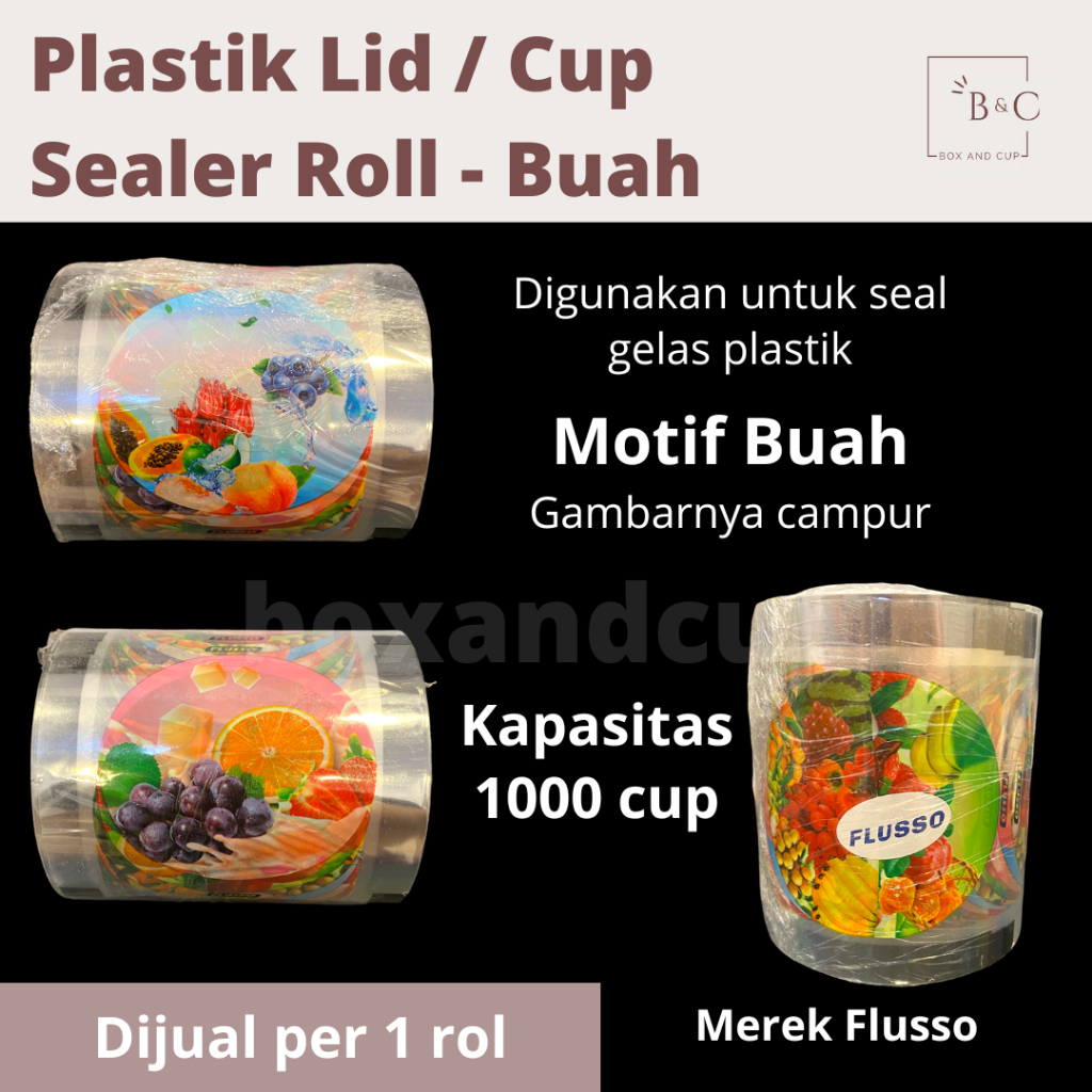 Jual Plastik Lid Sealer Cup Roll / Plastik Press Segel Gelas Plastik ...