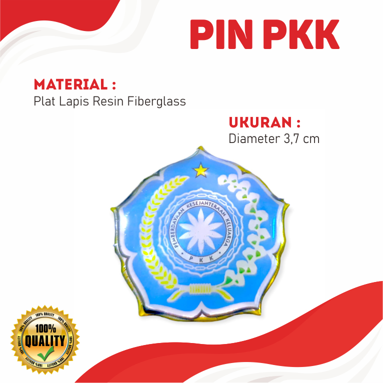 Jual PIN PKK Lapis Resin Ukuran 3,7cm - Satuan | Shopee Indonesia