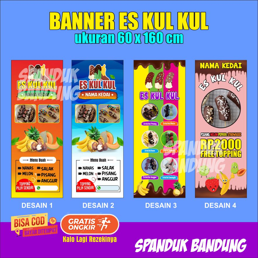Jual BANNER ES KUL KUL VIRAL / SPANDUK BANNER ES KUL KUL VIRAL / CETAK ...