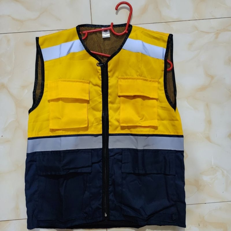 Jual ROMPI SAFETY KAIN DRILL WARNA KUNING | Shopee Indonesia