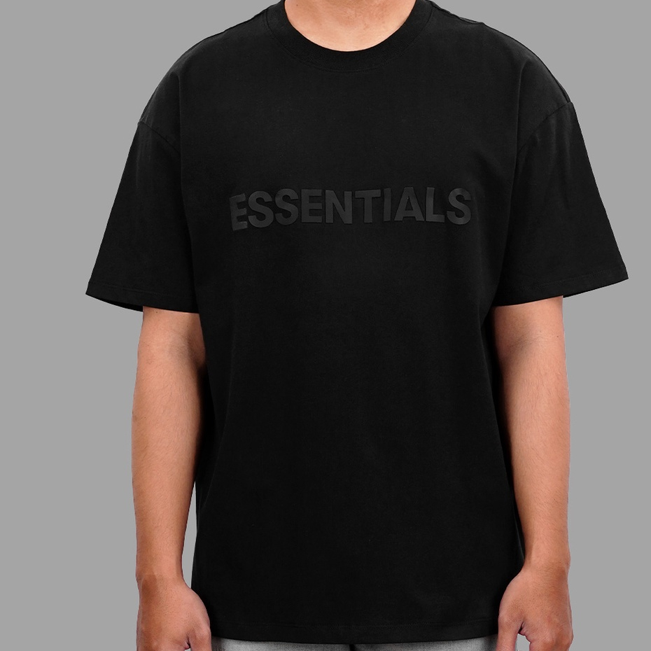 Jual Essentials FOG Silicon Applique Black Tee | Shopee Indonesia