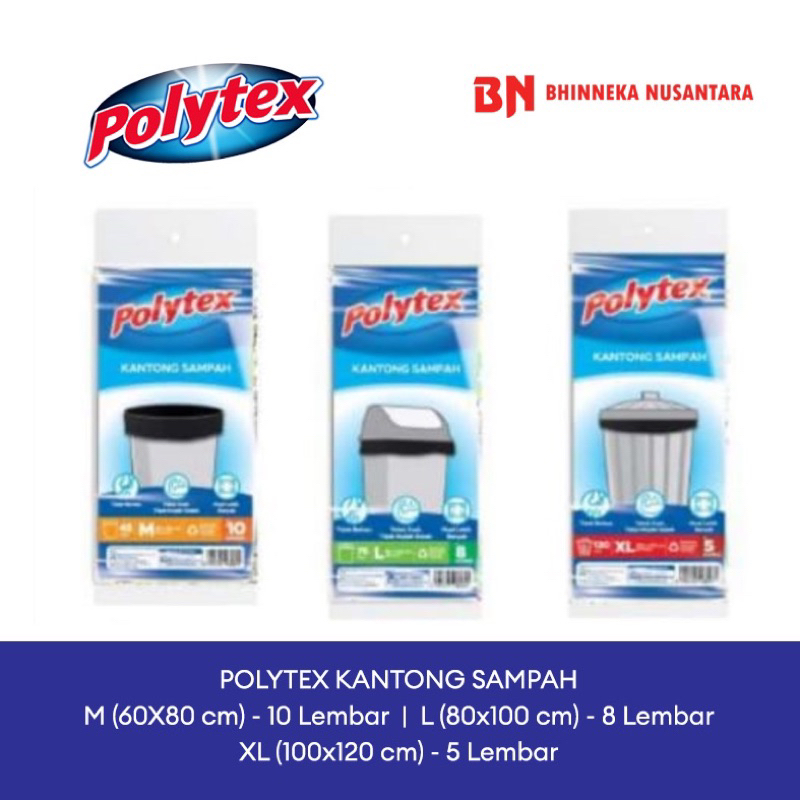 Jual POLYTEX KANTONG SAMPAH UKURAN M L XL | Shopee Indonesia