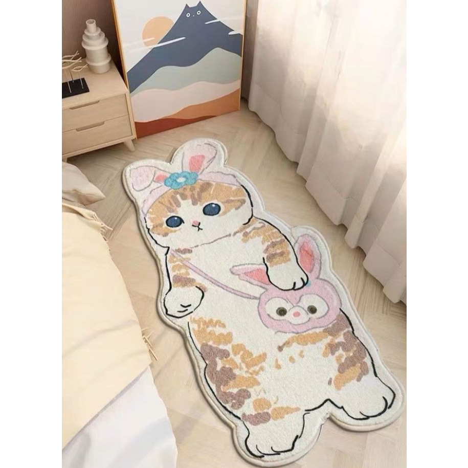 Jual karpet lantai lucu karakter / motif kucing lucu | Shopee Indonesia