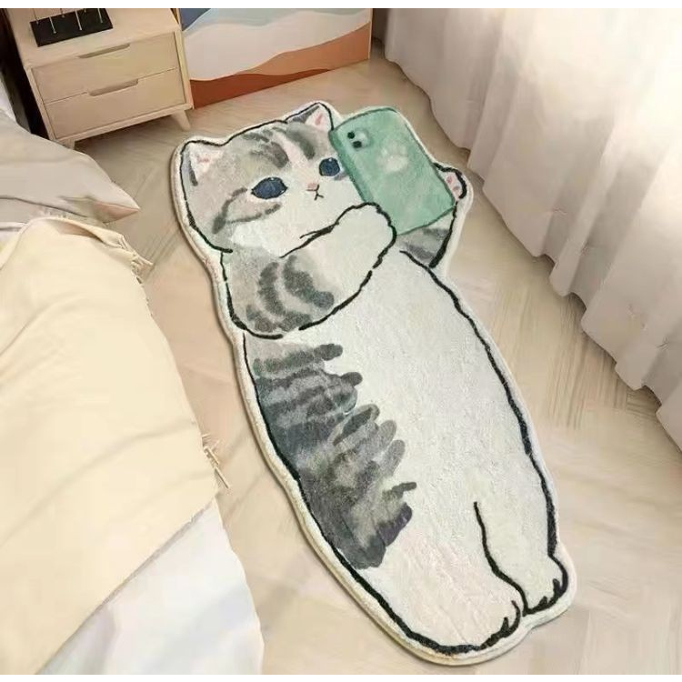 Jual karpet lantai lucu karakter / motif kucing lucu | Shopee Indonesia