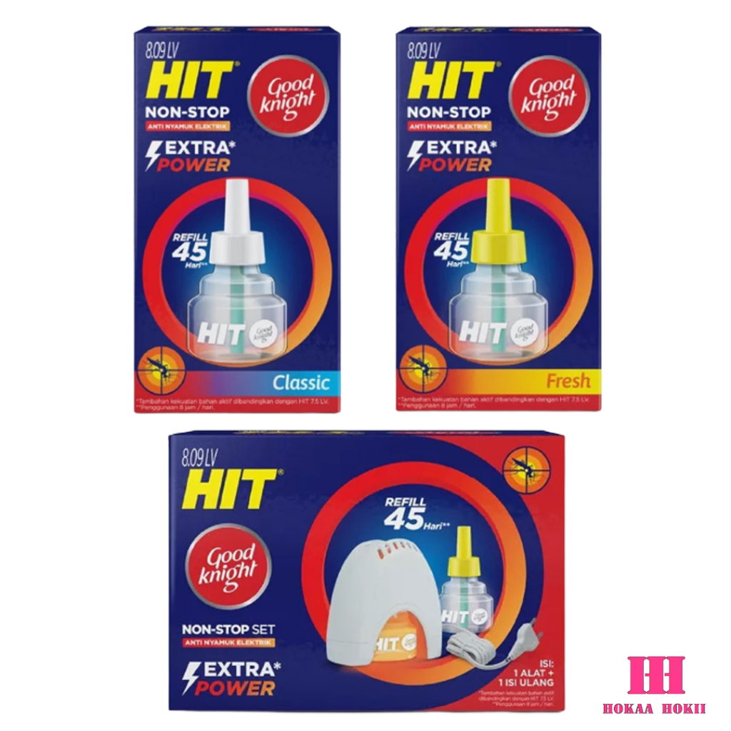 Jual HIT Good Knight Non Stop Set - Obat Nyamuk Elektrik | Alat + Reffil | Shopee Indonesia