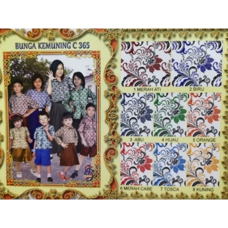 Jual Batik Siswa Kemuning / Batik Seragam Sekolah TK SD SMP SMA/ Batik ...